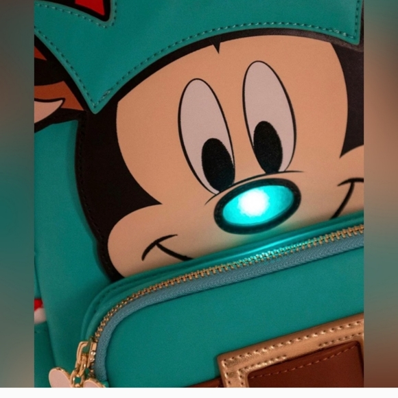Loungefly | Bags | Loungefly Disney Light Up Mickey Mouse Reindeer ...